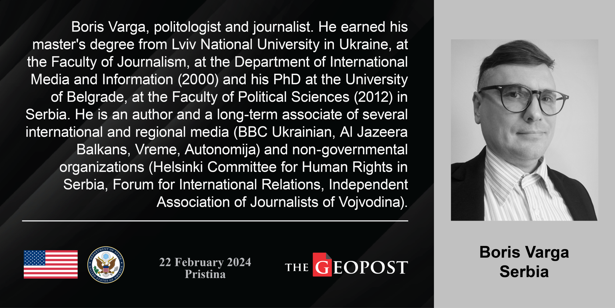 Balkan Disinformation Summit 2024, Boris Varga – Serbia - The Geopost